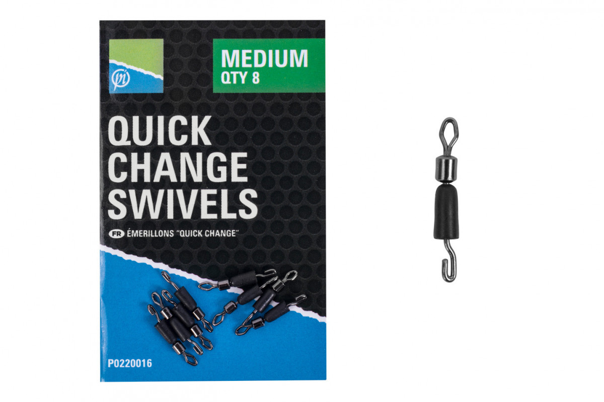 Preston QUICK CHANGE SWIVELS - Žvejo kelias